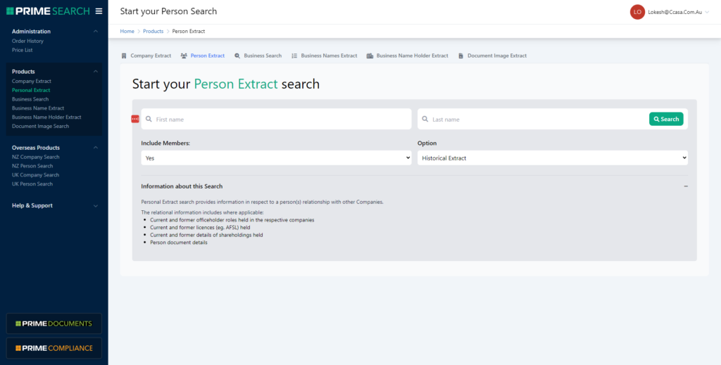 Prime Search | Sample Reports | Prime Compliance Australia